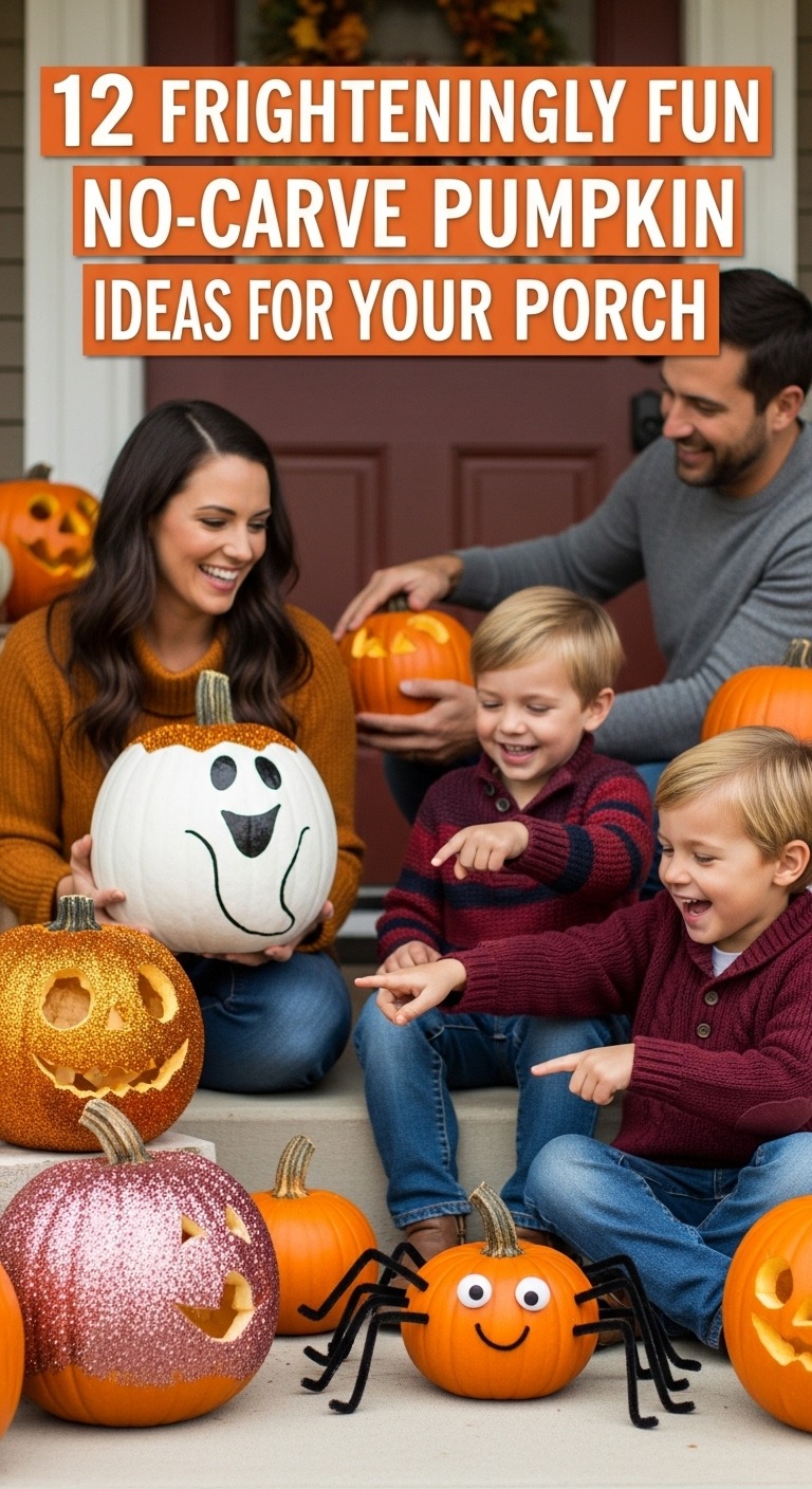 12 No-Carve Pumpkin Ideas to Haunt Your Halloween - Carrington gardens