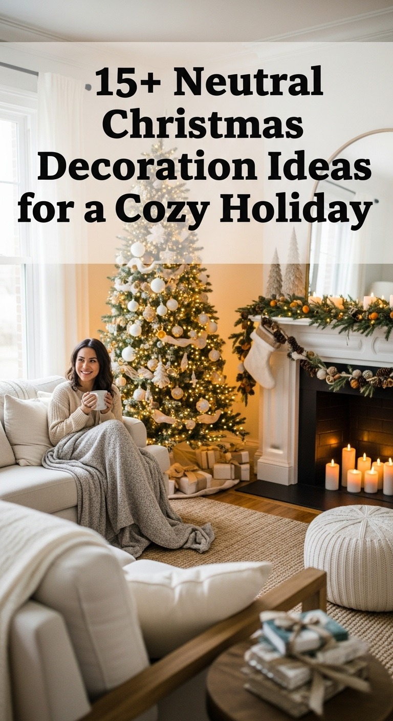 Neutral Christmas Decorations: Elegant, Cozy & Timeless Holiday Style ...